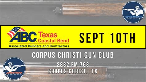 Register Now For The 21st Annual Abc Texas Coastal Bend Clay Shoot 910