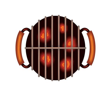 Grill And Burning Charcoal 24408877 Vector Art At Vecteezy