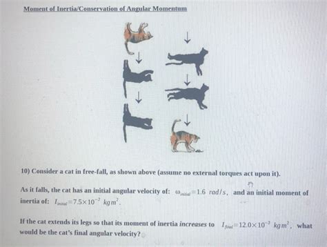 Solved Moment Of Inertia Conservation Of Angular Momentum