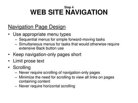 Ppt Step 4 Develop System Menus And Navigation Schemes Powerpoint Presentation Id6745757