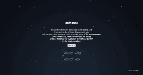 UseFetch Request Response Interceptors Codesandbox