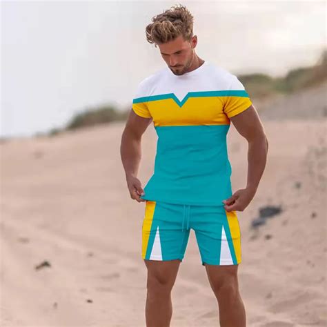New Mens Sets 3d Tracksuit Summer Fashion Clothes For Man Tshirt