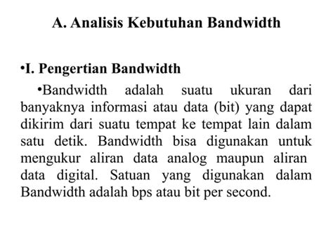 Pengertian Bandwidth Dan Throughputpptx