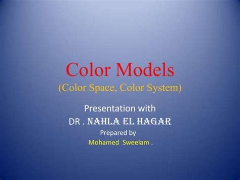 hsi model in color image processing ppt