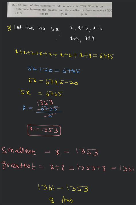 The Sum Of Five Consecutive Even Numbers Is 660 What Is The Sum Of The