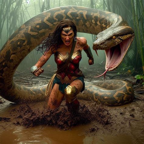 Ww Seeking A Way Out Of The Pythons Coils By Superherofantasymag On