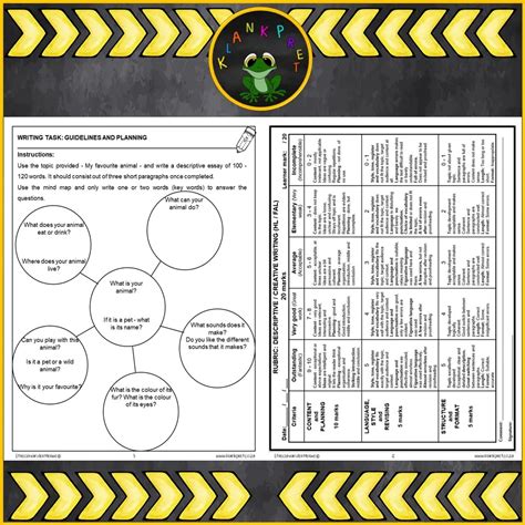 Grade 4 English Home Language Formal Assessment Task 2 Writing Task Term 1 2022 Klankpret