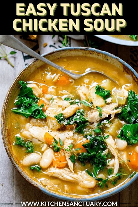 Tuscan Style Chicken Soup Nicky S Kitchen Sanctuary