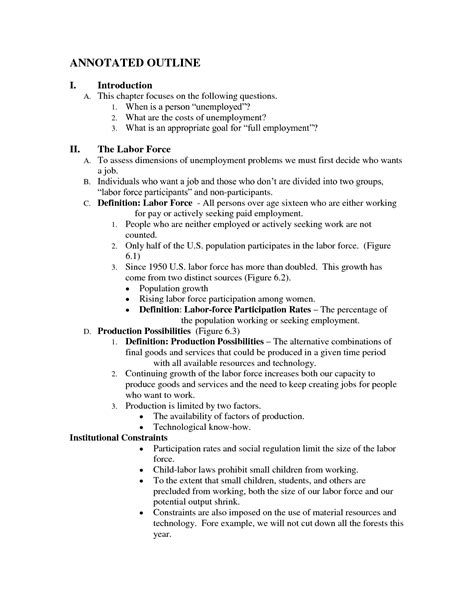 what is an annotated bibliography outline