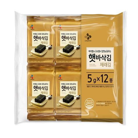 Cj 햇바삭 재래김 120매 10매 12봉 홈플러스 익스프레스