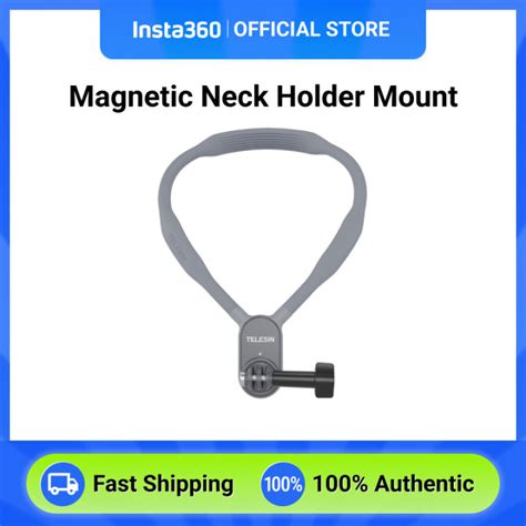 Insta360ตัวยึดคอแบบแม่เหล็กสำหรับ X3ตัว X2หนึ่งตัว R ตัวยึด1 4 แบบอเนกประสงค์ดีไซน์ซิลิโคนนิ่ม