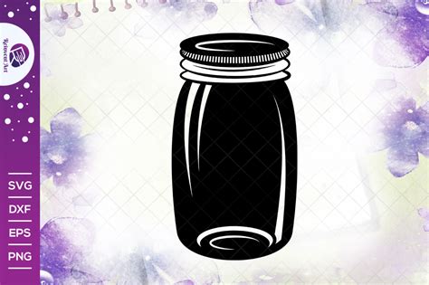 D Mason Jar Svg Svg File For Silhouette