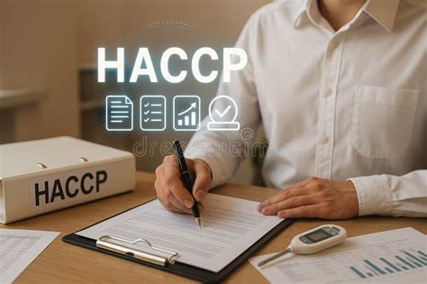 Food Safety Documentation Process In Haccp Compliance Office With Checklist Folder Audit