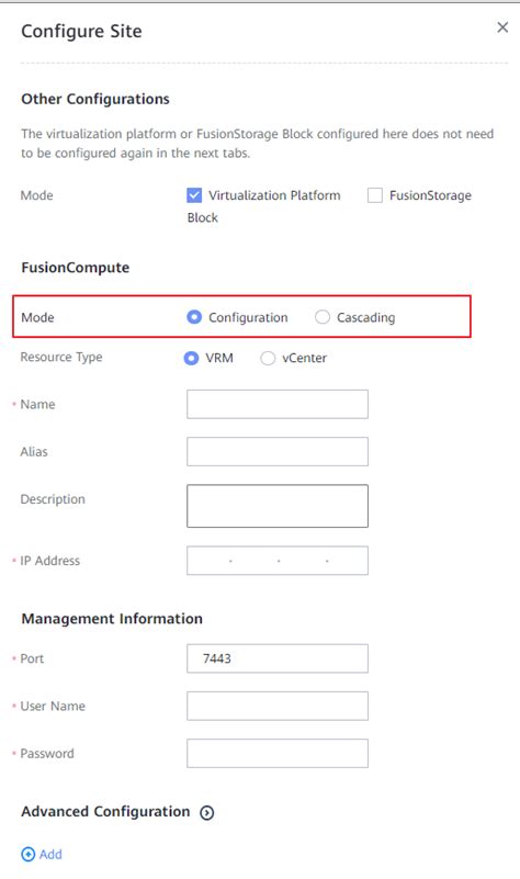 Adding A Single Site Or Device Fusioncube 1000c 8 1 Product Documentation Huaweidata Storage