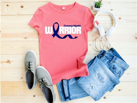 Transverse Myelitis Warrior Blue Ribbon Transverse Myelitis Aware