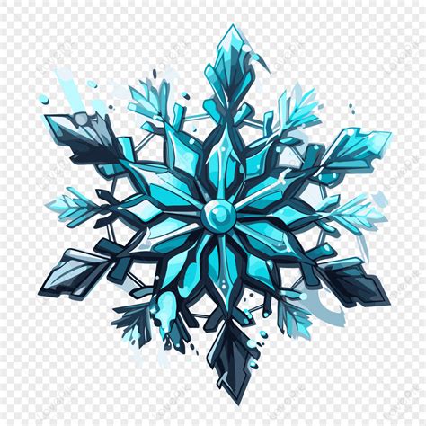 쉬운 눈송이 벡터클립 아트상표만화 Png 일러스트 무료 다운로드 Lovepik