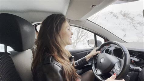 IRINA HIGH HEELS BOOTS HARD STUCK IN THE SNOW Hdr Pro Res Full Video Min Pedal Pumping