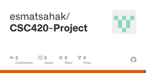 github esmatsahak csc420 project