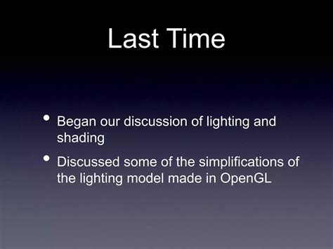 Lighting And Shading In Opengl Non Photorealistic Renderingppt