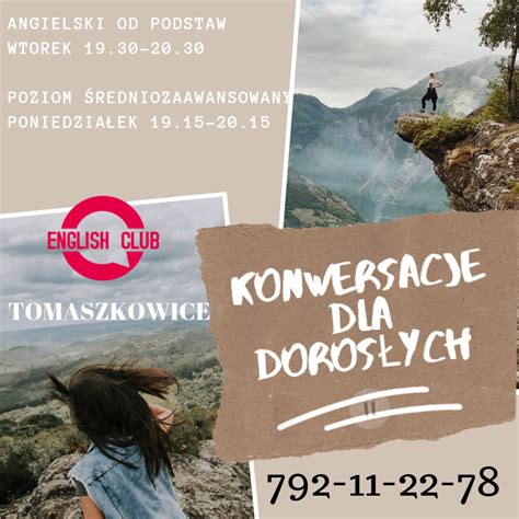 ANGIELSKI DLA DOROSŁYCH English Club Angielski Wieliczka
