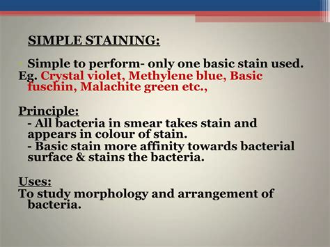Bacterial Staining Ppt