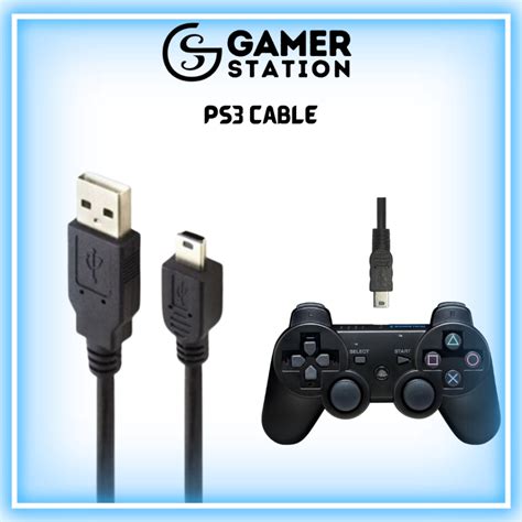 Ps3 Usb Cable Charger And Pairing For Ps3 Controller High Quality Games Start Shopee Singapore