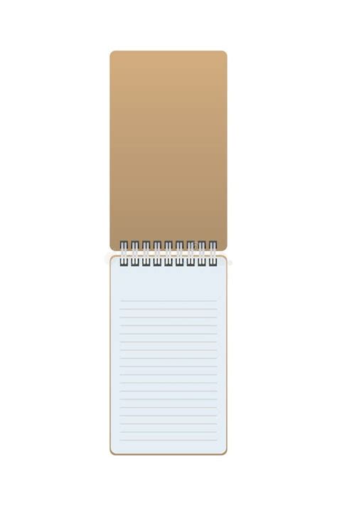 Vector Notepad Set Realistic Vector Empty Notepad Template Stock