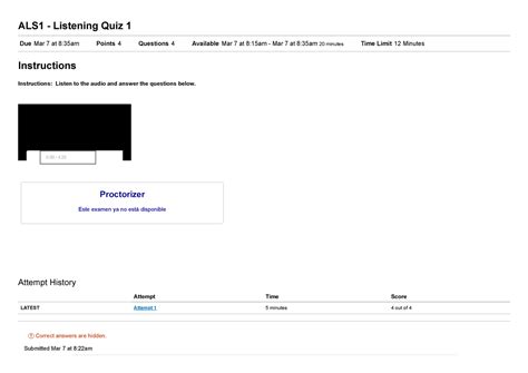 ALS1 Listening Quiz 1 Virtual 202303 Avanzado 7 07 00 08 30 Excel
