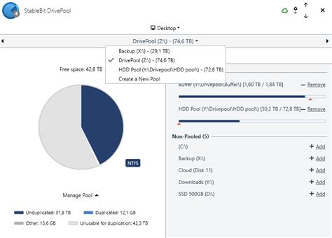 Drivepool Cloud Wrong Totals Size And Used General Covecube Inc