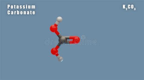 Potassium Carbonate Of K2co3 3d Conformer Animated Render Food