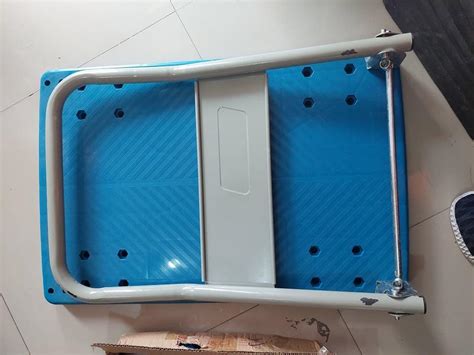 Steel Platform Push Cart Blue Furniture And Home Living Cleaning