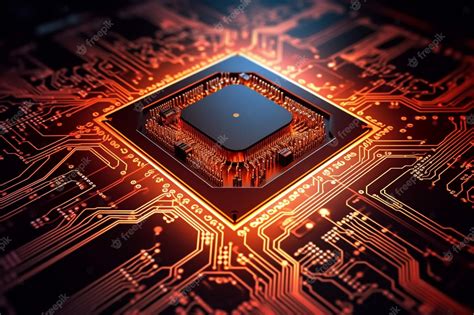 Premium Photo Technology Circuit Processor With Microchip Premium Photo Technology Circuit Processor With Microchip