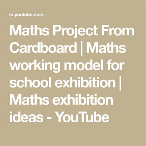 Maths Project From Cardboard Maths Working Model For School Exhibition Maths Exhibition
