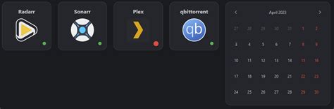 Calendar Integration For Sonarr And Radarr Works But Not With Current