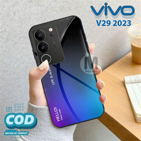 Jual Softcase Glass Kaca Rainbow Vivo V29 2023 Terbaru MG 18 Shopee