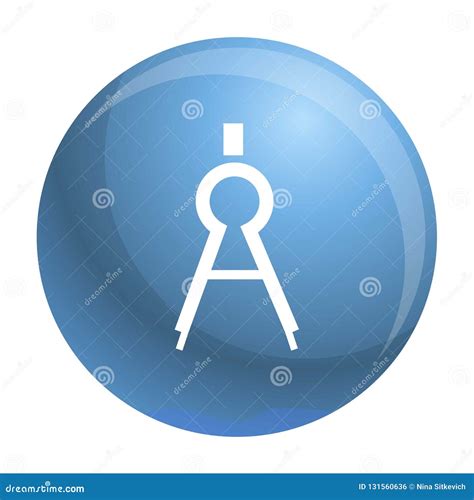 Compass Tool Icon Simple Style Stock Vector Illustration Of Architect Pencil 131560636