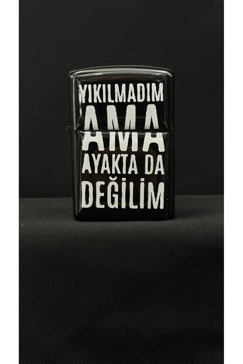 onneon Yikilmadim Ama Ayaktayim Özel Tasarim Hediye Resimli Zippo