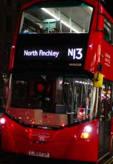 London Bus N13 Ibus Both Ways Youtube