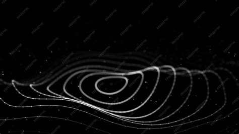 Premium Photo 3d Digital Wave Technology Wave Flow Digital Structure Big Data Visualizations