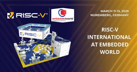 risc v international at embedded world 11 13th march nuremberg