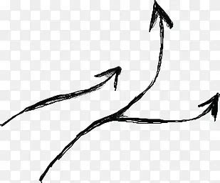 黑色铅笔画箭头手绘人物PNG图片素材下载 图片编号qanmwpwl 免抠素材网