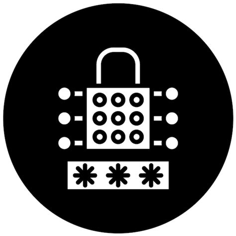 premium vector vector design password lock icon style