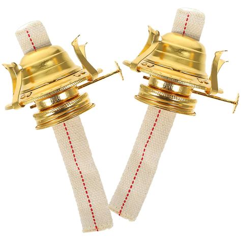 2pcs Oil Lamp Wicks Kerosene Lamp Base Oil Lamp Regulator Burner
