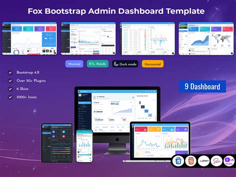 The Best RTL Bootstrap 5 Admin Dashboard By Fox UI Framework