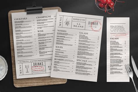 Contemporary Restaurant Menu [psd] Brandpacks