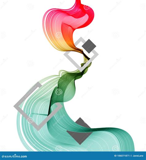 Abstract Modern Background With Colorful Digital Wave Stock Vector Illustration Of Concept