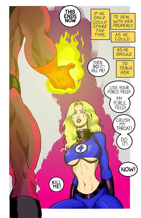 Sue Storm Versus The Superskrull Colored By Brown Forest Bear By