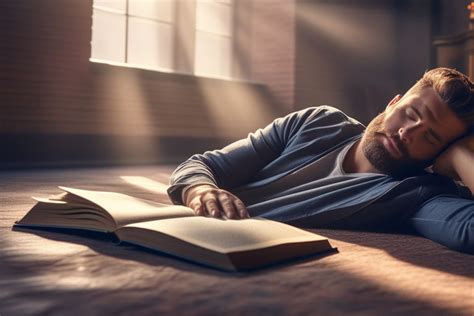 A Man Lying Down And An Open Bible On The Floor By Fábio Bezerra Correia Playground