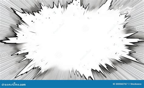 Abstract Explosion Background Vector Comic Character Oblivion Stock