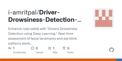 Github I Amritpaldriver Drowsiness Detection Using Deep Learning Enhance Road Safety With